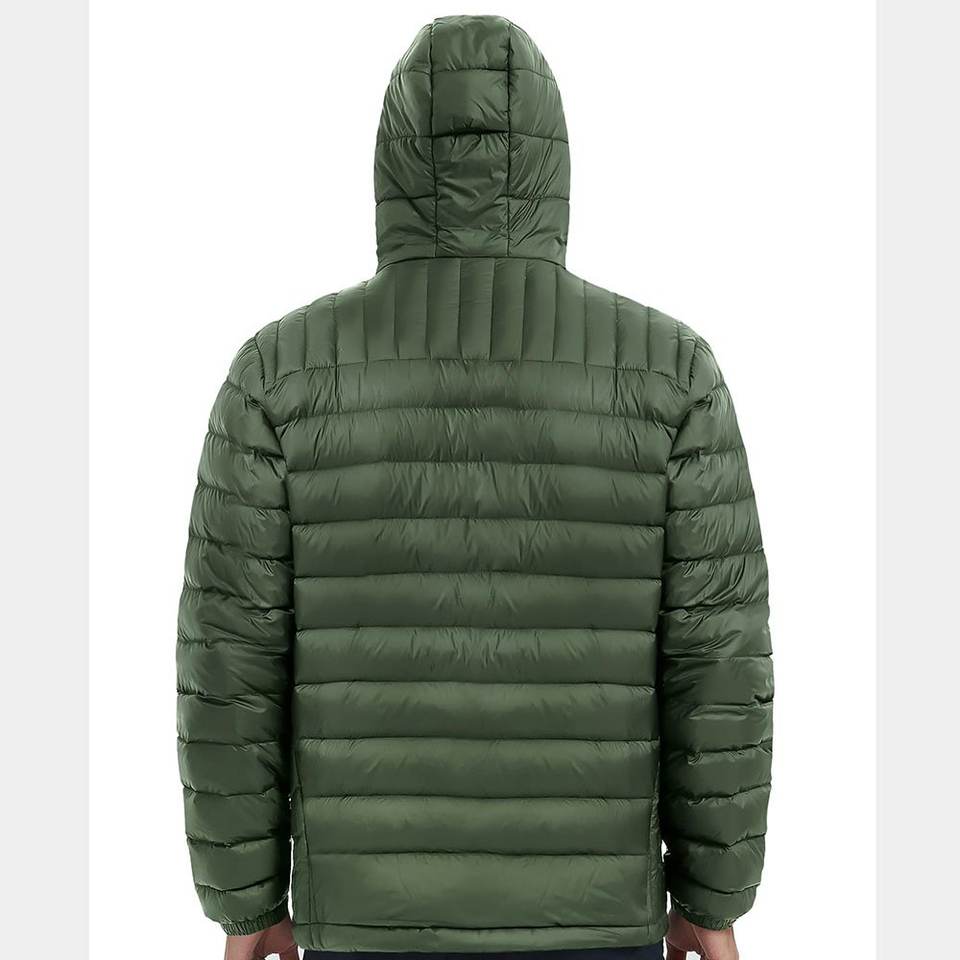 Men's Windproof Puffer Jacket for Winter Wear Stand Collar Breathable ...