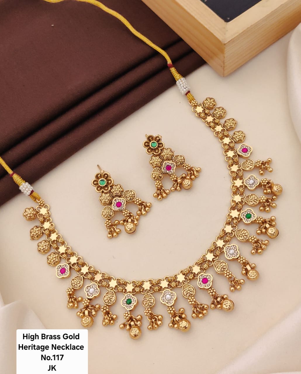 Wholesale Rajwadi Jewelry Antique Finish & High-Quality Gold Plating ...