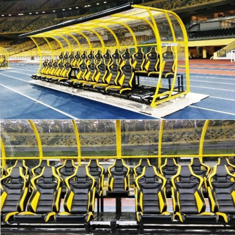 Luxury Football Dugout Seats Soccer Dugouts Seating VIP Soccer Team ...