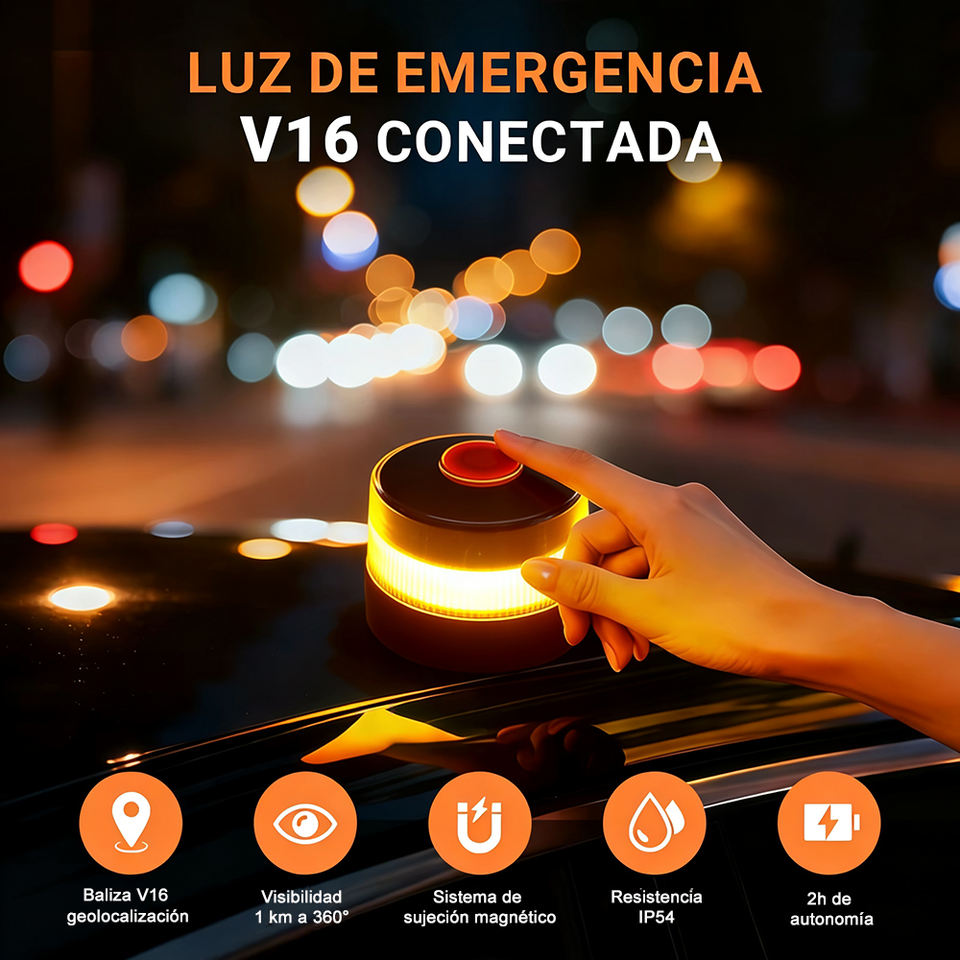 Dgt Traffic Signal GPS Warning Light Geolocation Emergency Light V16 an ...