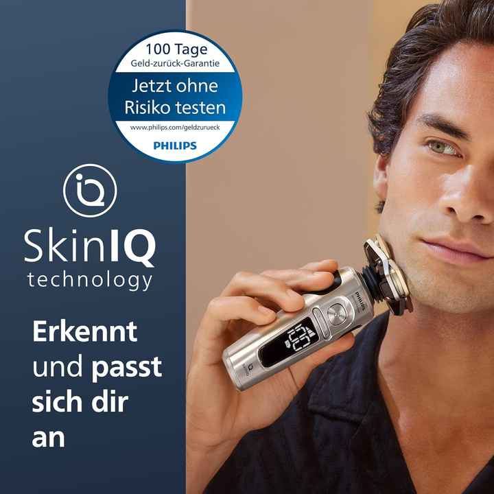 Philips Shaver S9000 Prestige Electric Wet and Dry Shaver, Bright ...