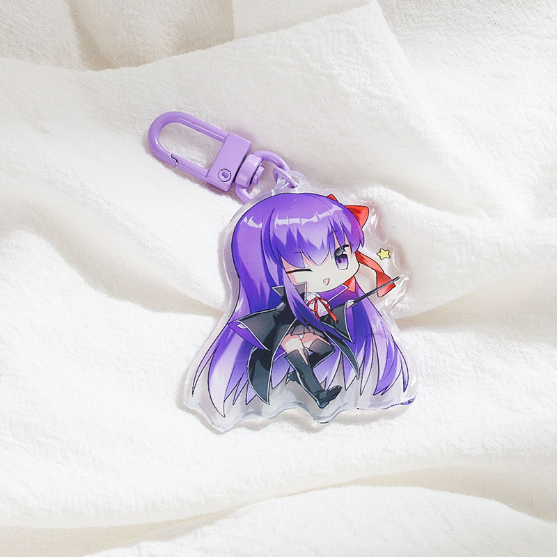Custom Printed Epoxy Resin Cartoon Acrylic Anime Charms Keychains ...