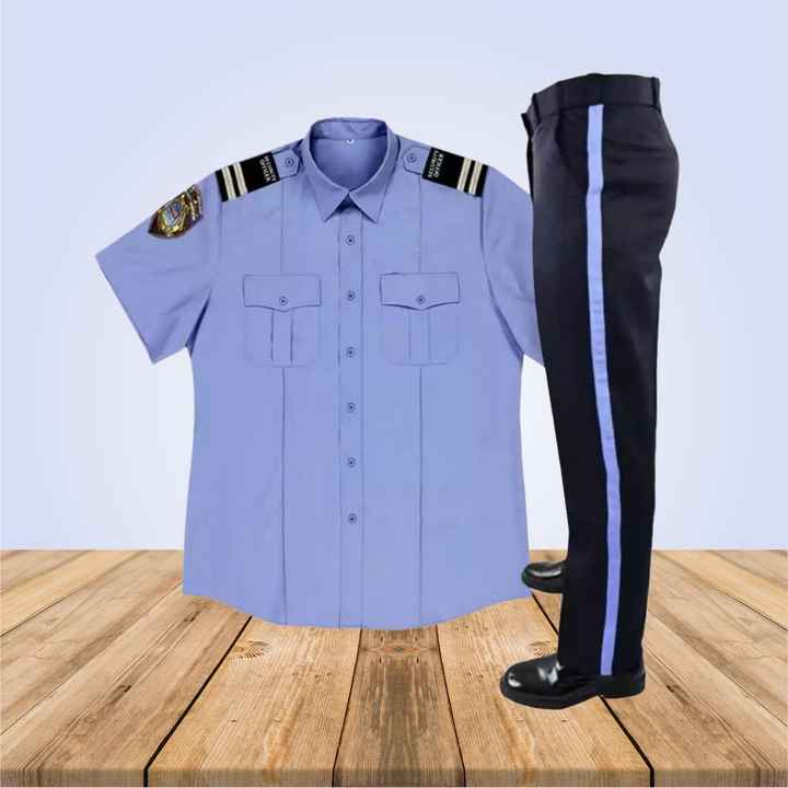 Security guard uniform 180 gsm polo shirts with customized embroidery ...