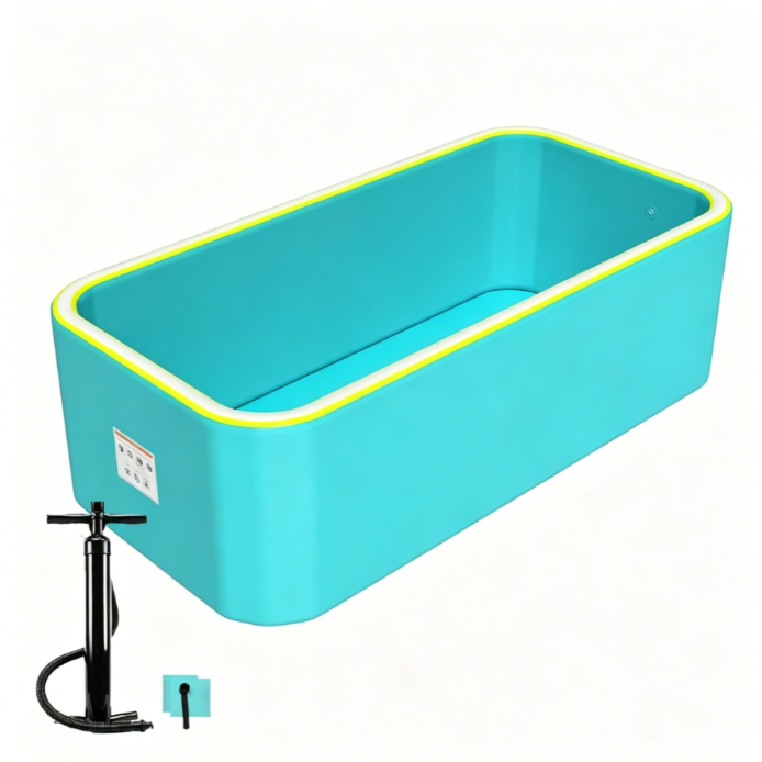 "Inflatable PVC Rectangle Pool Eco-Friendly Foldable for Adults & Kids ...