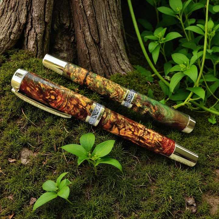 High Quality Handmade Stabilized Wood Fountain Pen for Professional ...