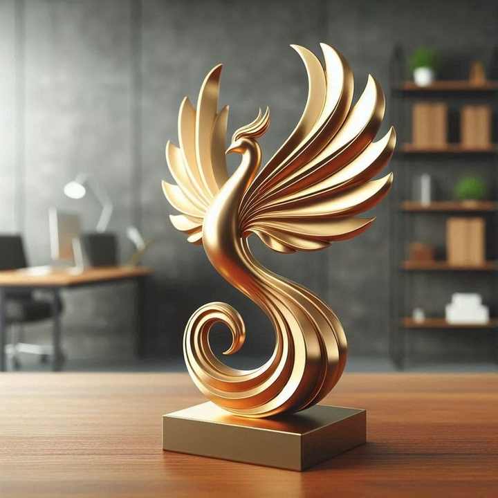 Handcrafted Modern Minimalist Abstract Aluminum Figurines Durable Sand ...