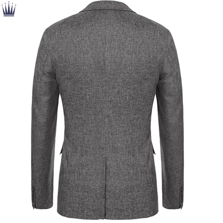 Men's Customizable Breathable Wool Blazer Single Row Single Button ...