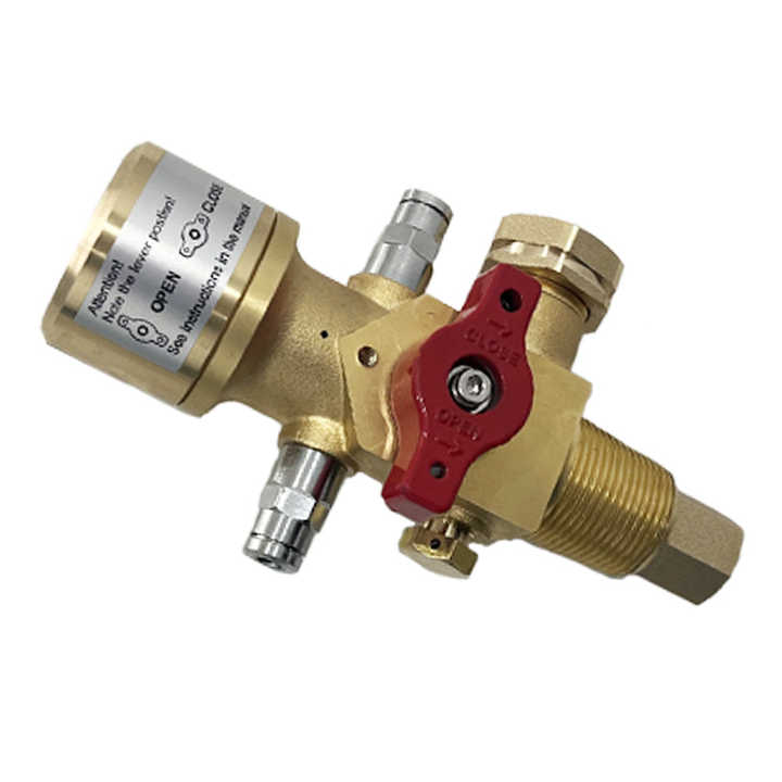 High Pressure 150bar Fire Detection CO2 Valve with Gauge