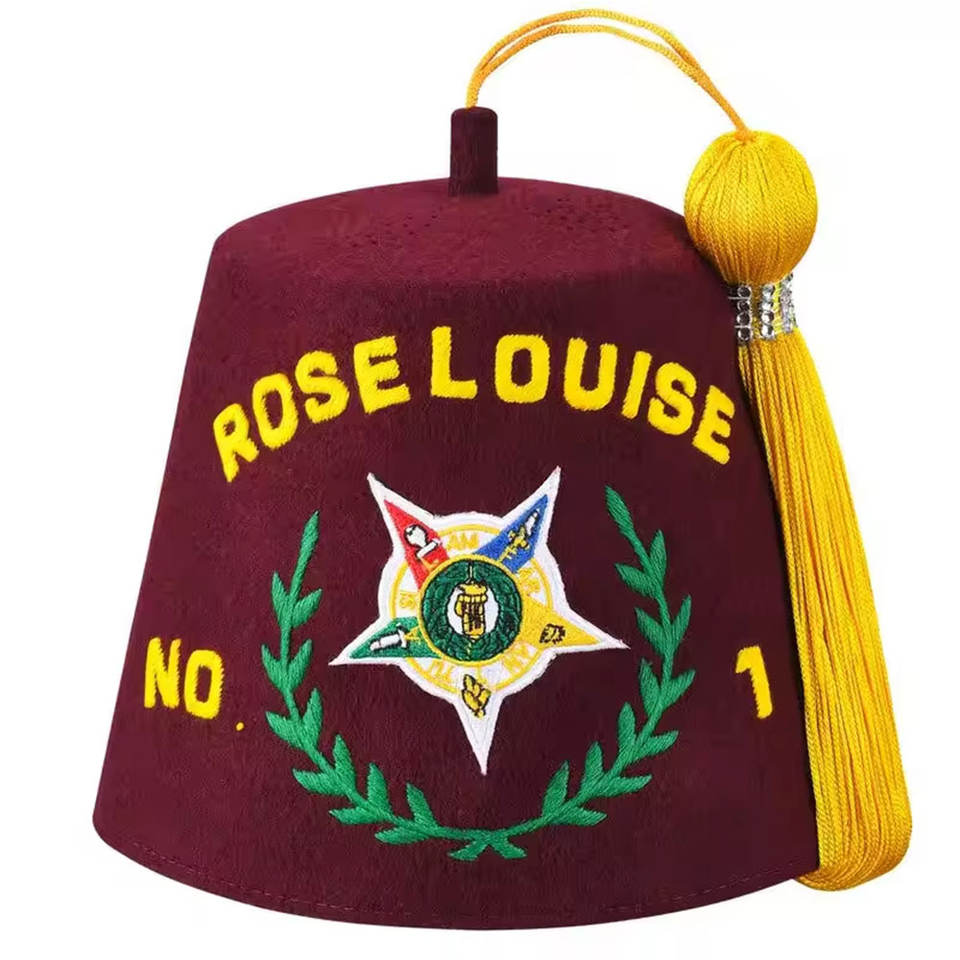 Freemason Ceremonial Fez Hat Masonic Custom Fez Hat Masonic Logo ...