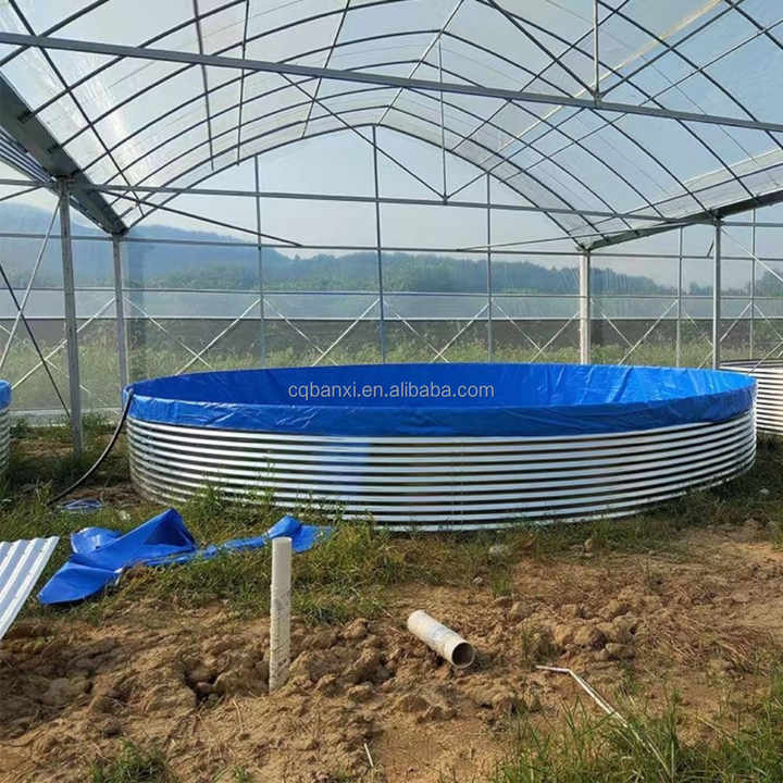 Durable Galvanized Sheet Fish Pond Tank for Aquaculture