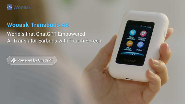 Wooask A8 Translator Earbuds - Ai-Powered Wireless Headphones