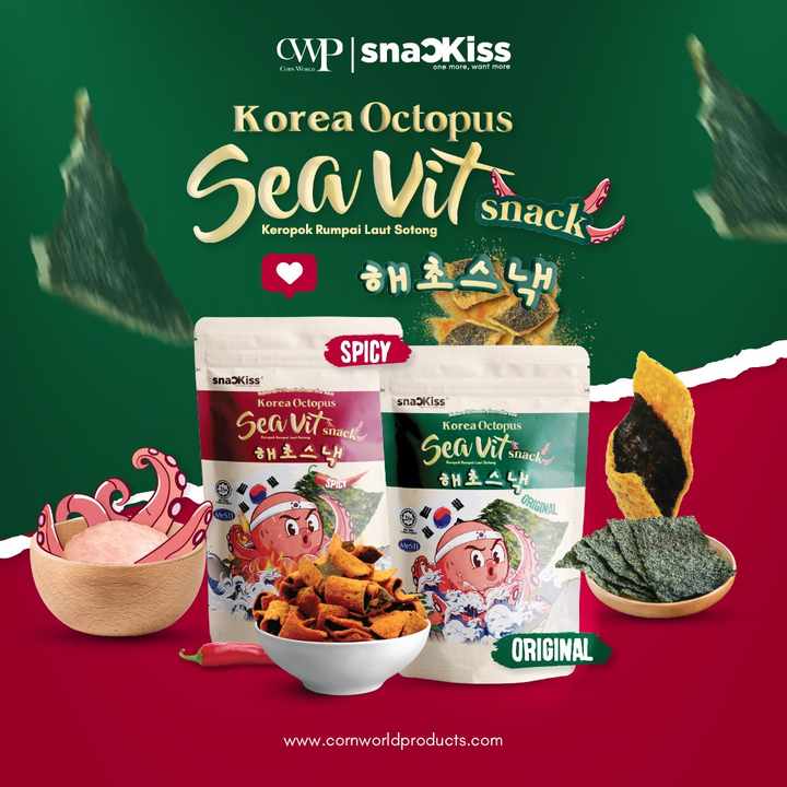 Spicy Shrimp Octopus Cracker Snack Bag Style Packaging Weight Shelf ...