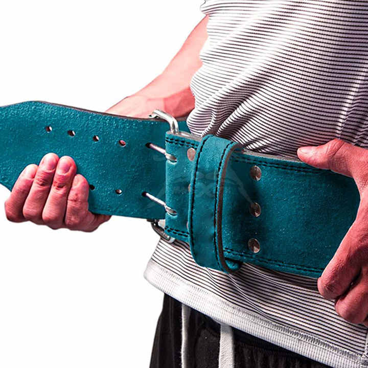 Padded Leather Weightlifting Belt Back Support For Training Durable ...