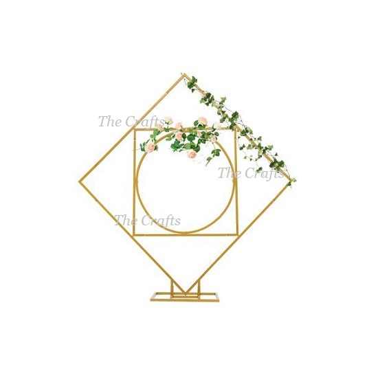 Iron Black Color Artificial Flower Backdrop Customized Size And Shape ...