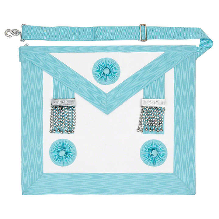 Masonic Regalia Plain White Apron Masonic MM PM Customized Plain or Embroidered Custom Ribbon ...