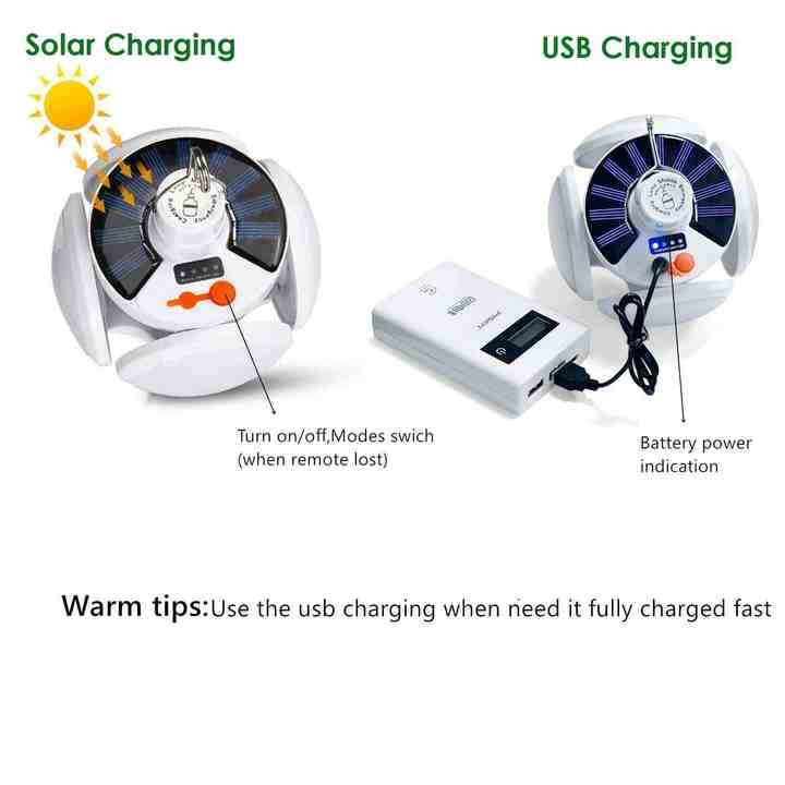 Brightenlux Outdoor Portable Solar Football Emergency Light