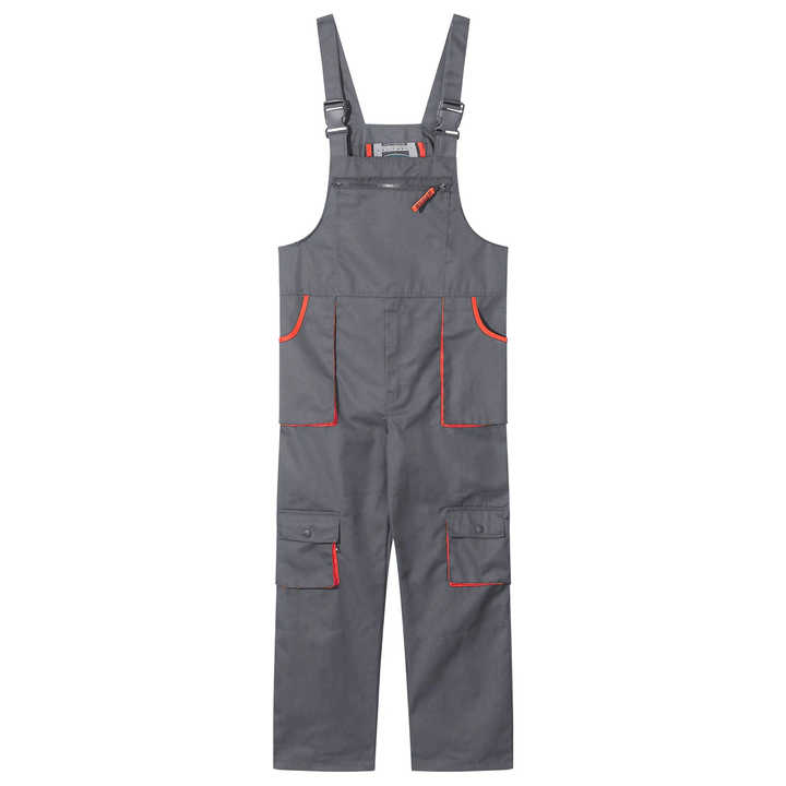 Industrial Safety Workwear Bib Multi Pockets Reflective Workwear ...