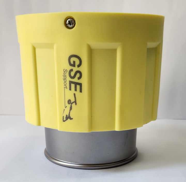 Yellow Composite Aircraft Lavatory Coupler - 4" Dump