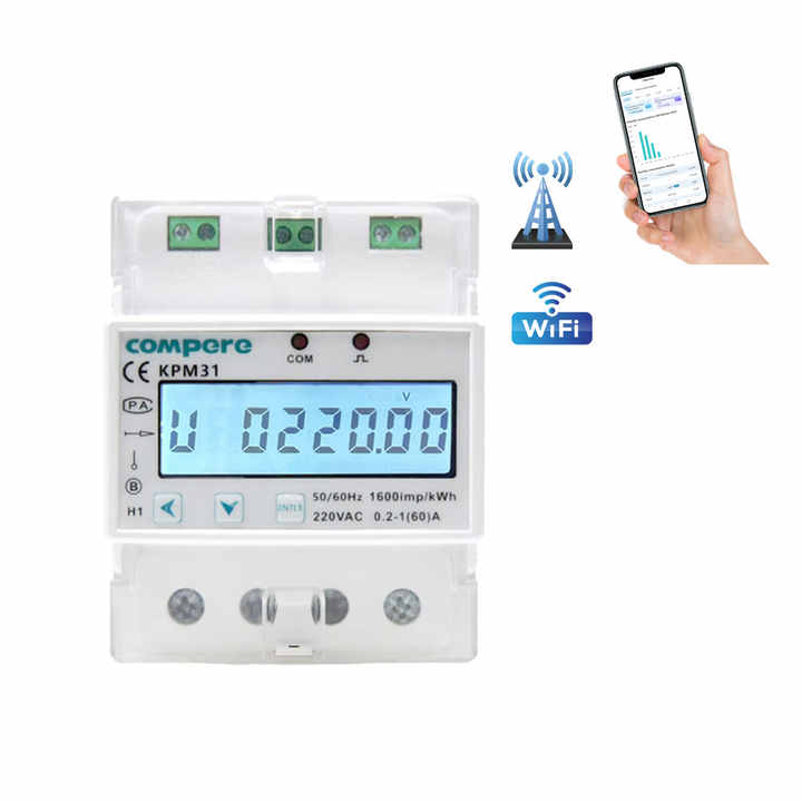 Wireless WIFI Sub Meter - Single Phase Prepaid Smart Electricity Meter