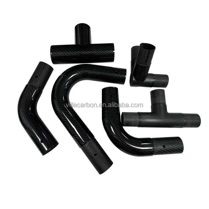 Custom 60° Bent Boom Tubes Exhaust/t-shaped Tube Carbon Fiber Mold ...