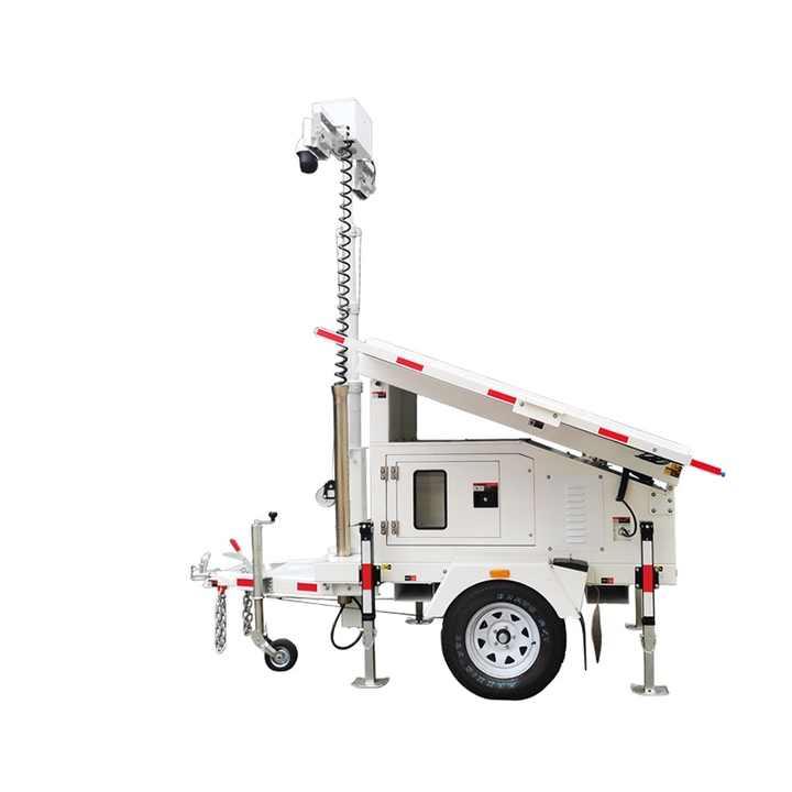 Factory Direct Sales Mobile Solar Monitoring Trailer 4G Network HD ...