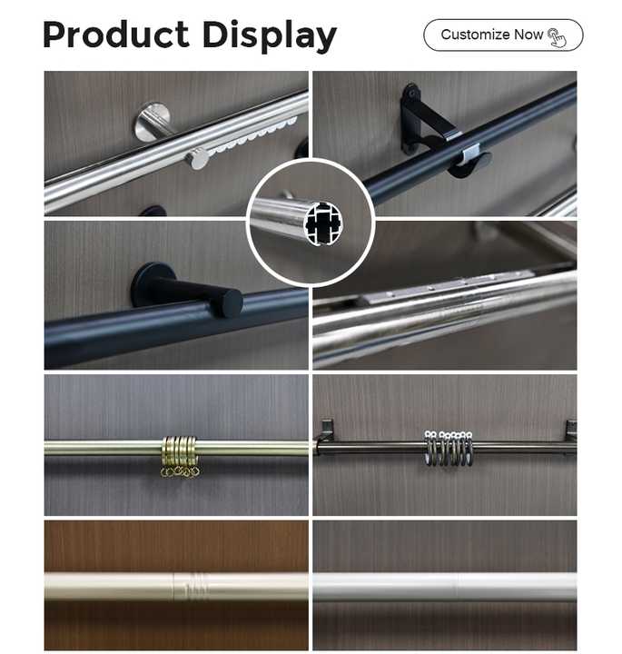 ARODDY Simple Style European Style Curtain Rod Set Modern Home ...