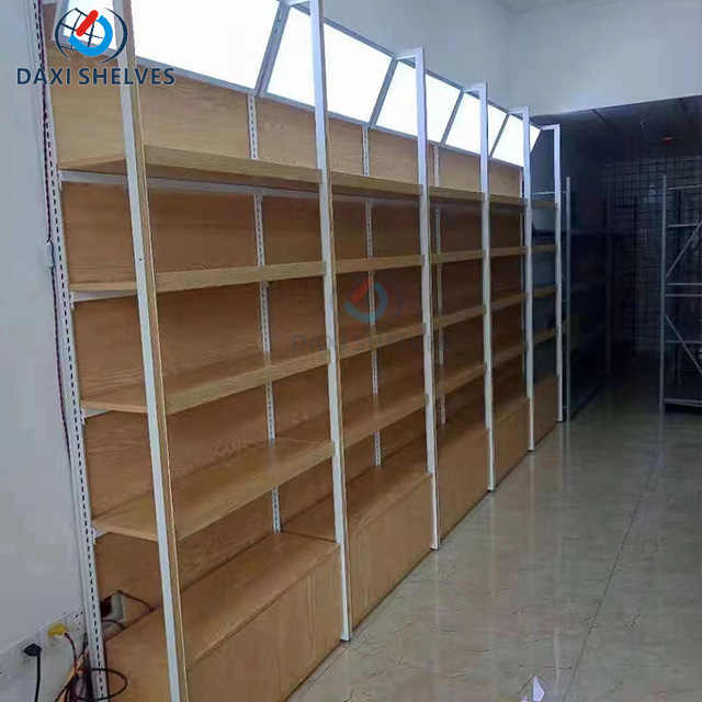 Adjustable Angle Decorative Supermarket Rack Steel Shelving Unit with ...