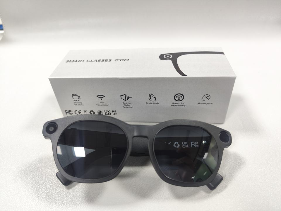 CY03 AI Smart Glasses with 8MP Camera, 1200P Video Recording, ChatGPT ...