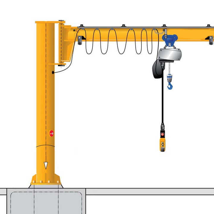 2ton Wire Rope Hoist Jib Crane for Board Vacuum Lift| Alibaba.com