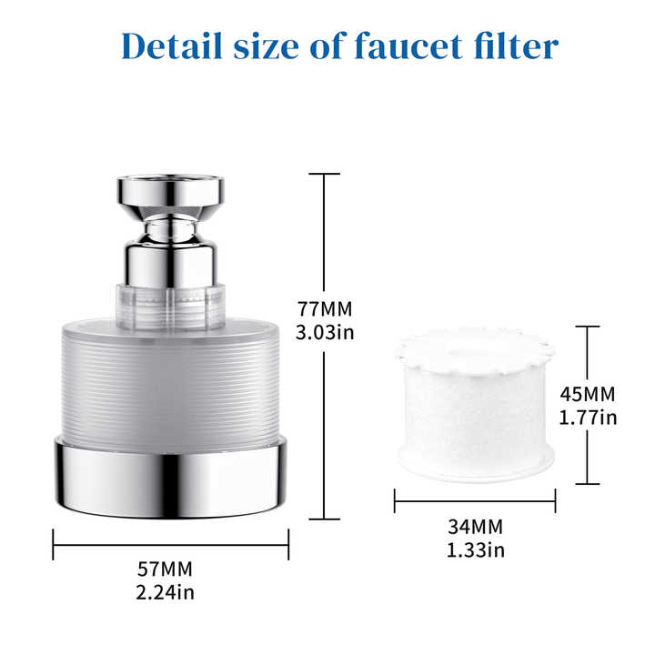 New Design 360° Rotating Faucet Water Filter Purifier With Removes ...