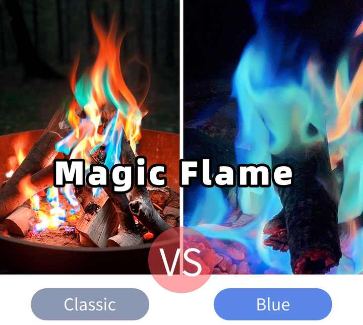 Blue Magic Flame Fire Color Changing Packets Fire Pit for Camping ...