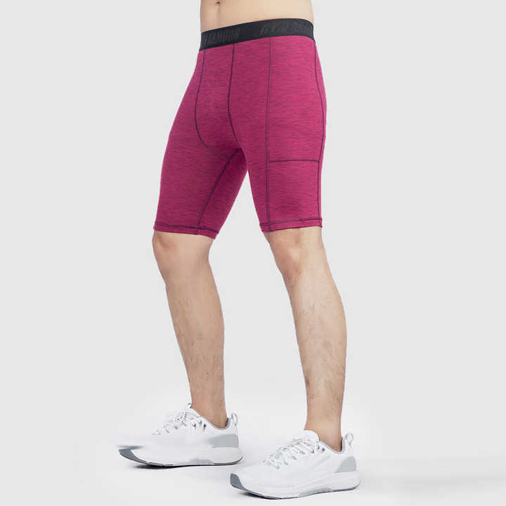Base Layer Compression Shorts Men's Non See Through Slim Fit Tight ...