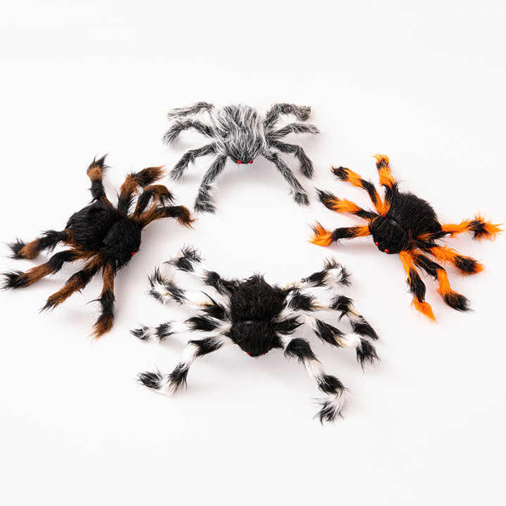 Halloween Plush Spider Horror Halloween Decoration Party Props Outdoor ...
