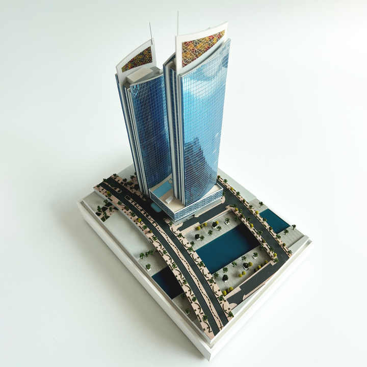 Customized Office Building Model - Skyscraper Design