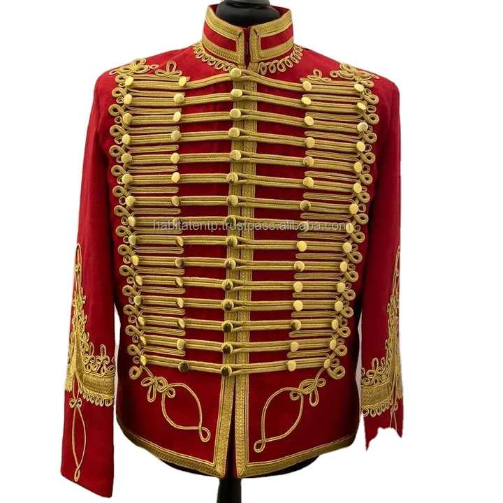 New Napoleonic Hussar Uk36R Uniform Style Tunic Pelisse Jimmy Hendrix ...