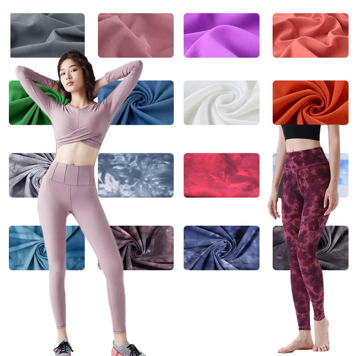 Nylon Spandex Interlock Fabric for Yoga Activewear & Sports Bra, OEM