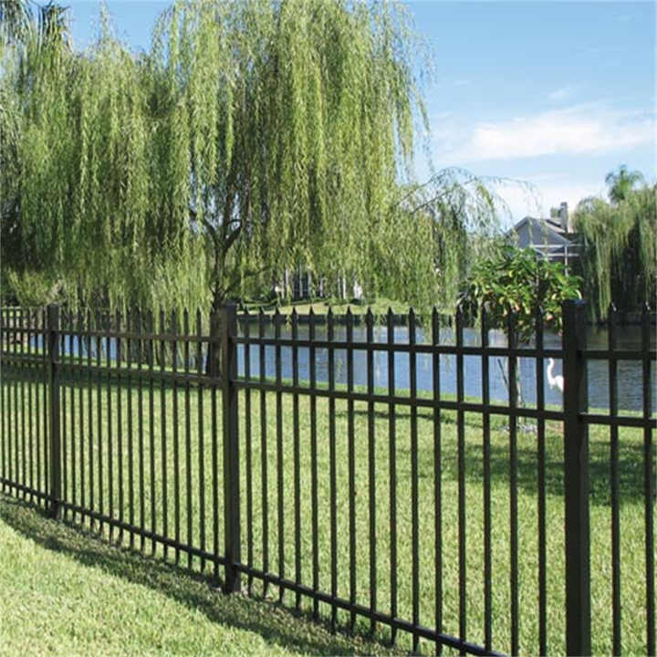 Iron Steel Fence Black Square Tube Garden School Safety Fence Zinc ...