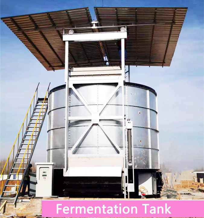 90 CBM Poultry Manure Fermentation tank Organic Fertilizer Fermentation ...