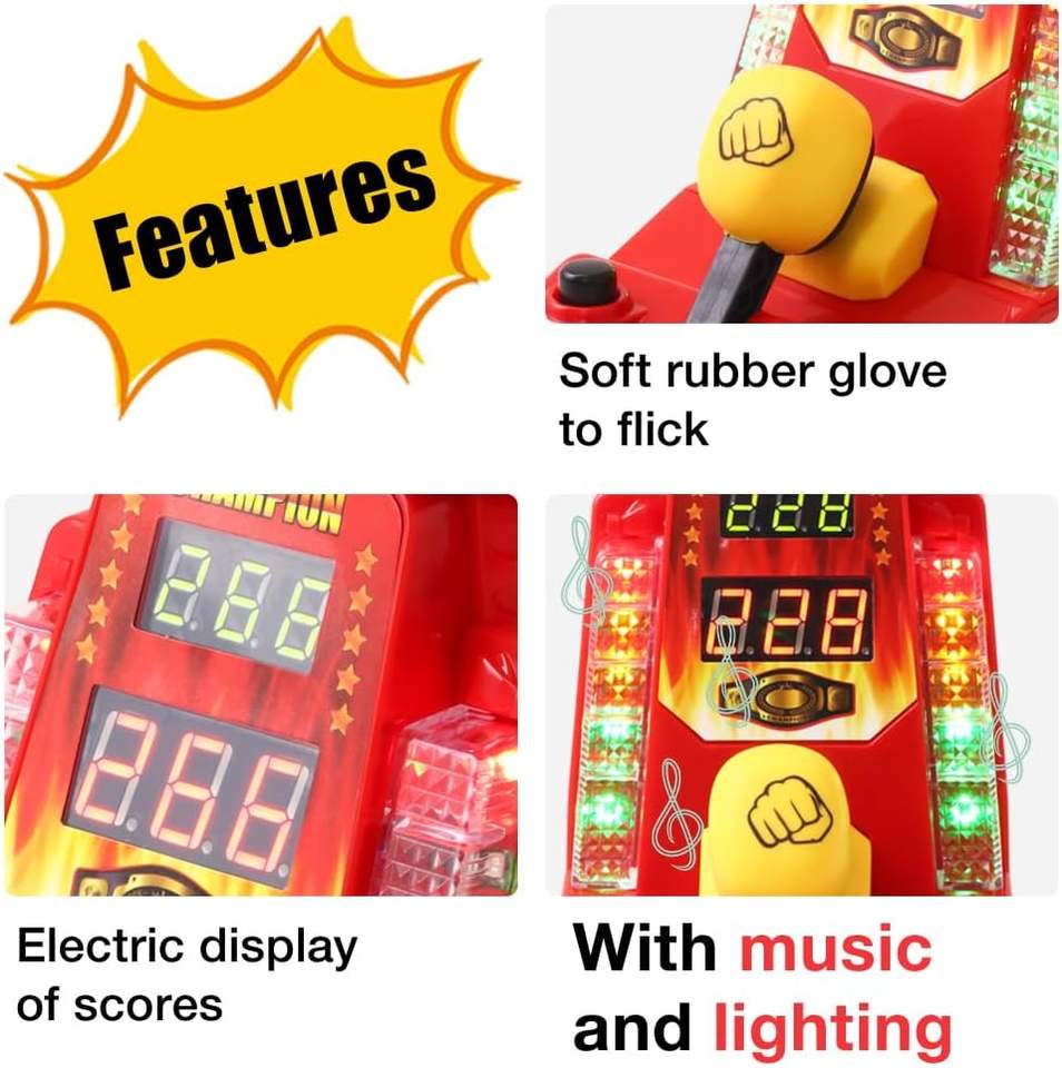 2026 Mini Flick Finger Boxing Game Machine Creative Stress Relief Party ...