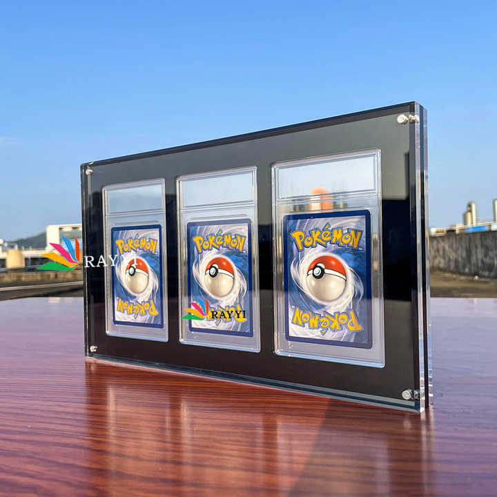 Rayyi Custom Wall Mountable Acrylic Pokemon Graded Sports Card Slab ...