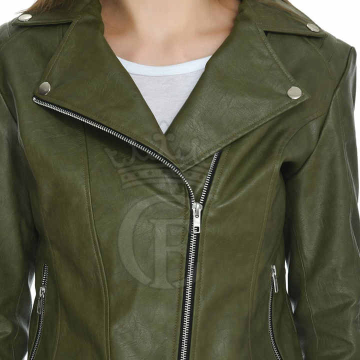 Unisex Design Color Women Genuine Leather Jacket Factory Directly Provide Leather Jackets For ...