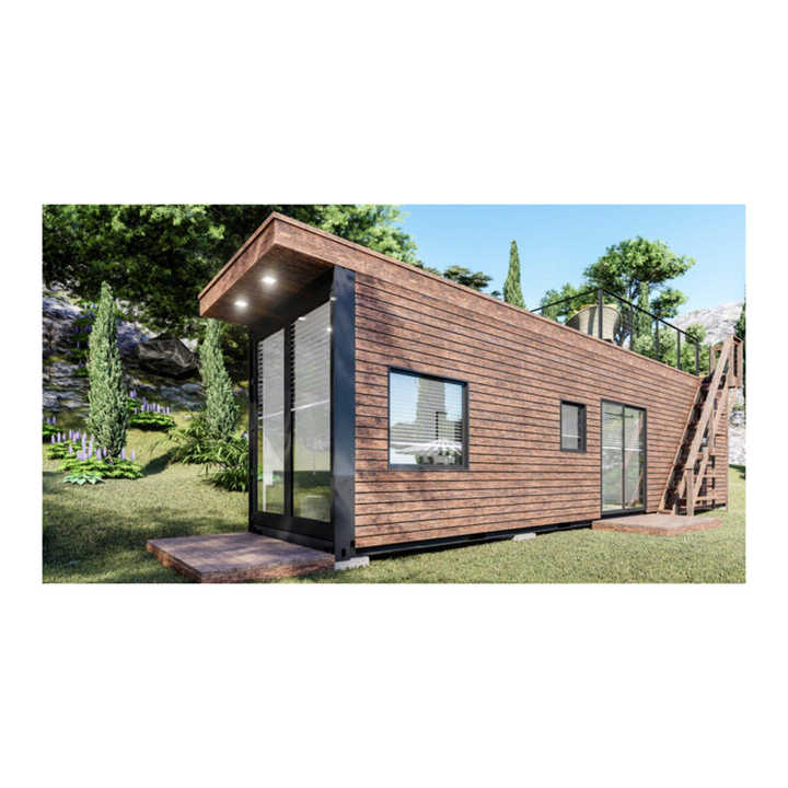 20ft Steel Structures Folding Living Prefab Modular Homes Stackable ...