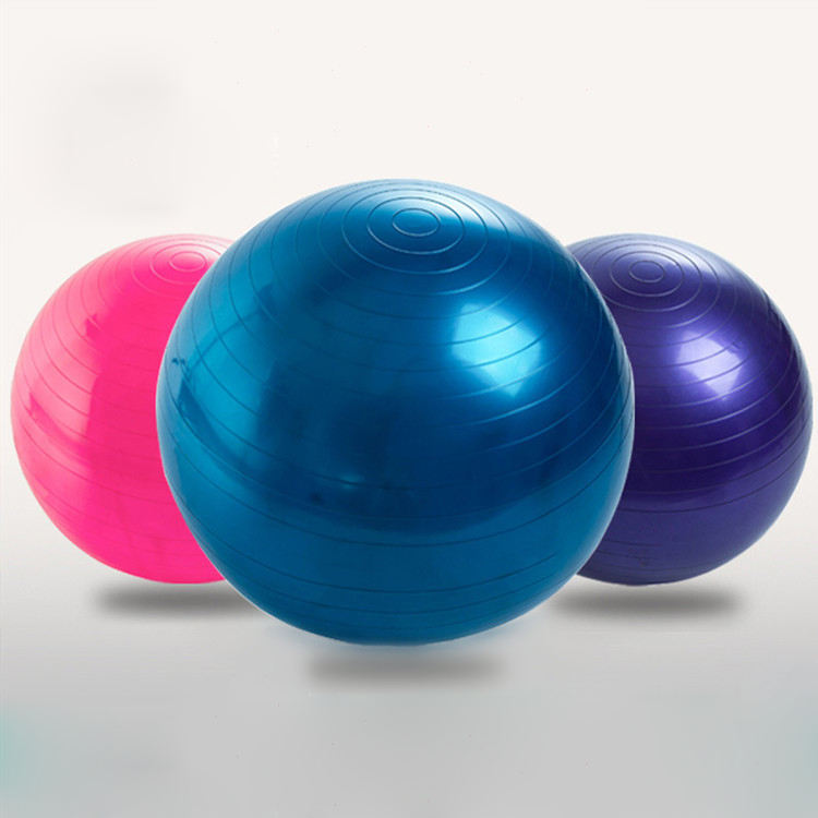 Melenlt 75cm Extra Thick PVC Yoga Ball Anti-Burst Big Exercise Ball for ...
