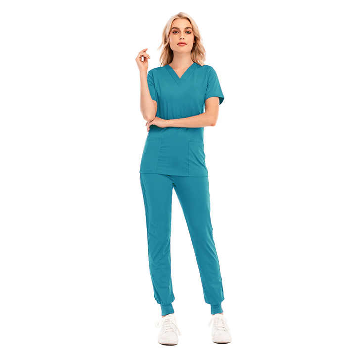 Anti-Aging Waterproof Soft Fabric Nurse Hospital Uniform Set Medical ...