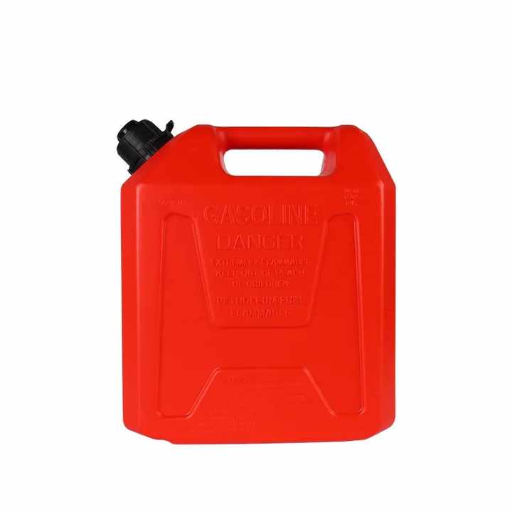 Durable Plastic Jerry Can - 1.32 Gal. Gasoline Fuel Tank
