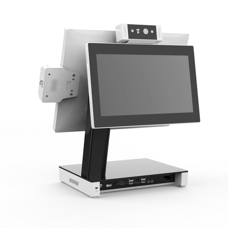 Dual Sensitive Touch Screen Cashier POS Terminal with Cash Box for ...