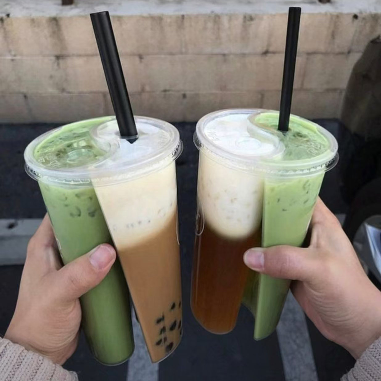 Split Boba Cups - Customizable & Convenient Drinks