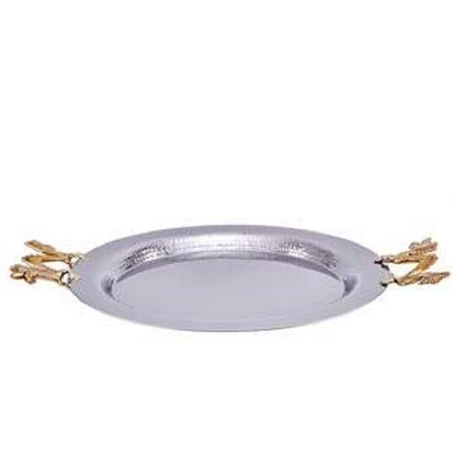 Hammered Tabletop Serving Tray Centerpiece Decoration Fruit Tray ...