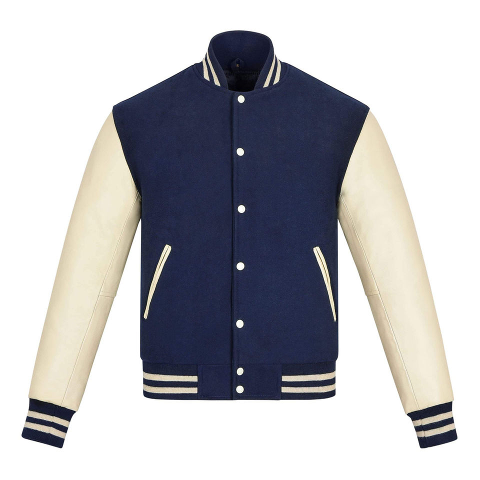 High Quality Letterman Varsity Jackets Wool Body Genuine Leather ...