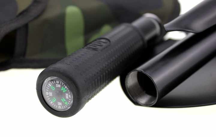 Outdoor Folding Tactical Shovel with Compass - Survival Tool